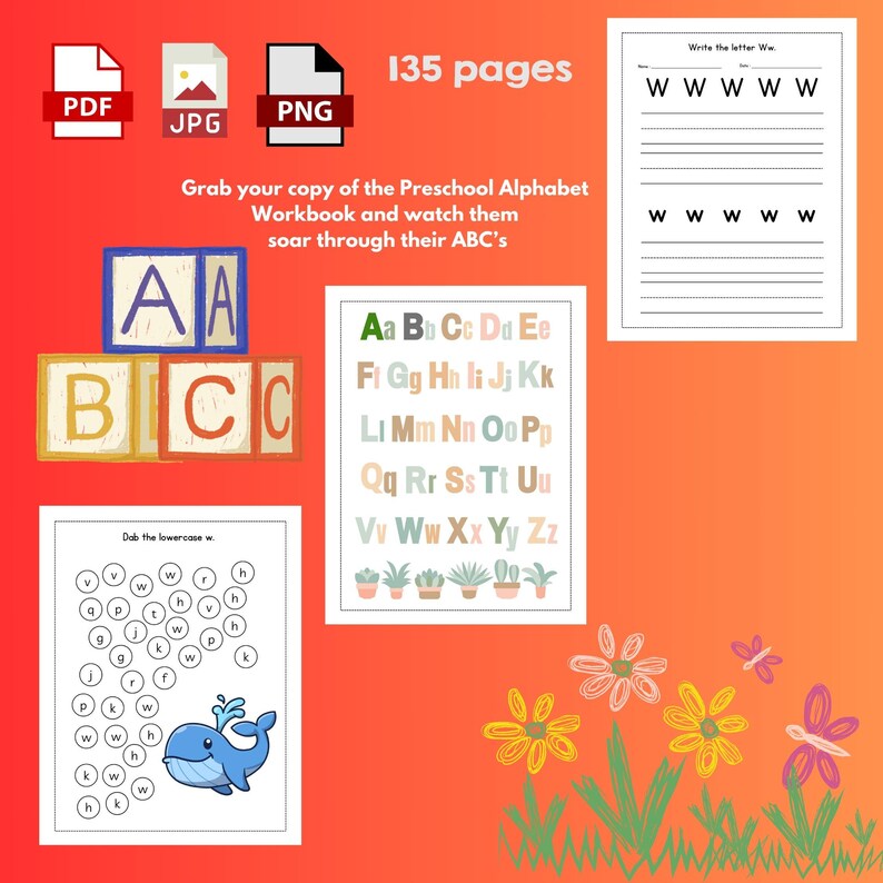 Preschool Alphabet Workbook - Etsy