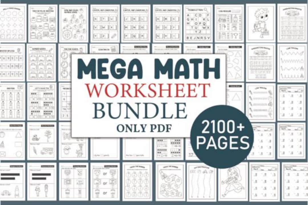 Comprehensive Math Worksheets Bundle for Kids| Fun Learning Activities ...