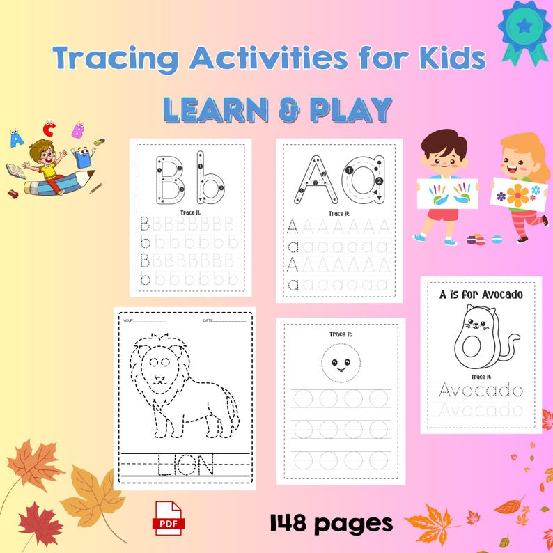 Tracing Activities for Kids - Learn and Play - Etsy Australia