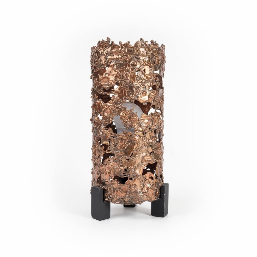 Mid Century Copper Table Lamp – Scandinavian Vintage Lighting by Aimo ...