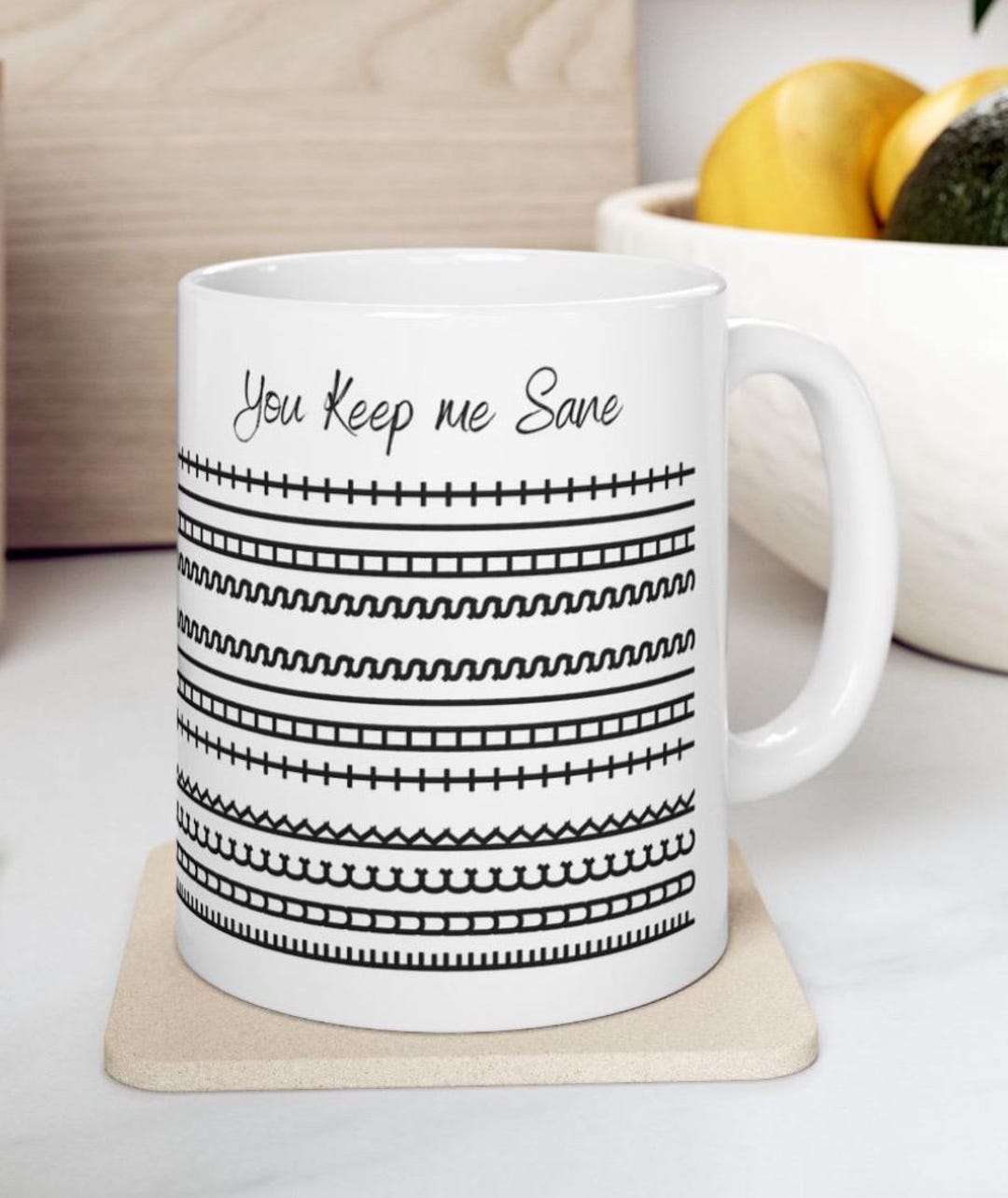 You Keep Me Sane Ceramic Mug – Inspirational Coffee Gift - Etsy