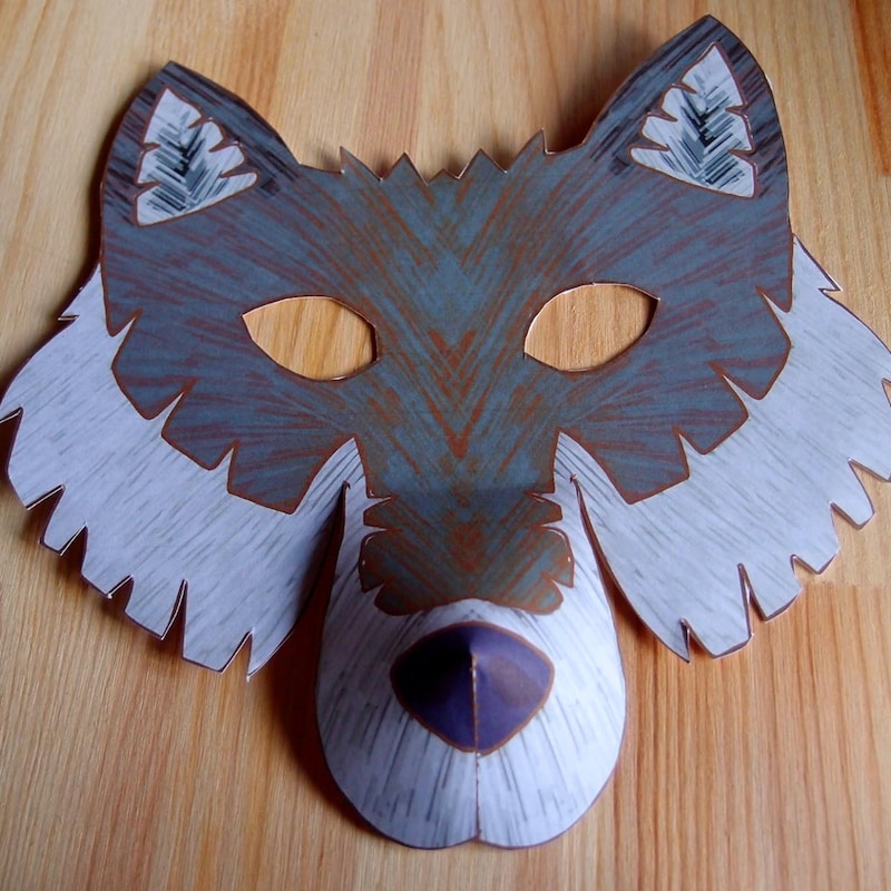 Mascara de lobo - Etsy México Mascara de lobo - Etsy México