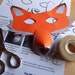 Fox Mask - Printable Craft Kit - Kid's Party Activity - DIY Costume - Etsy