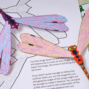 Balancing Dragonfly Toy Printable Craft Kit – Kids Summer Craft – STEM ...