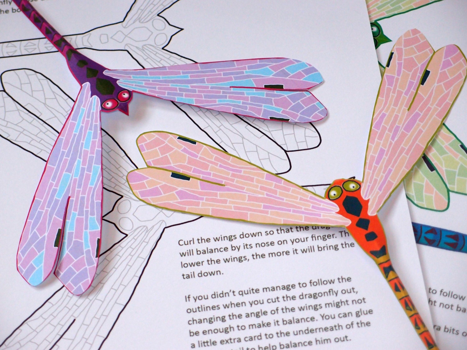 Balancing Dragonfly Toy Printable Craft Kit – Kids Summer Craft – STEM ...