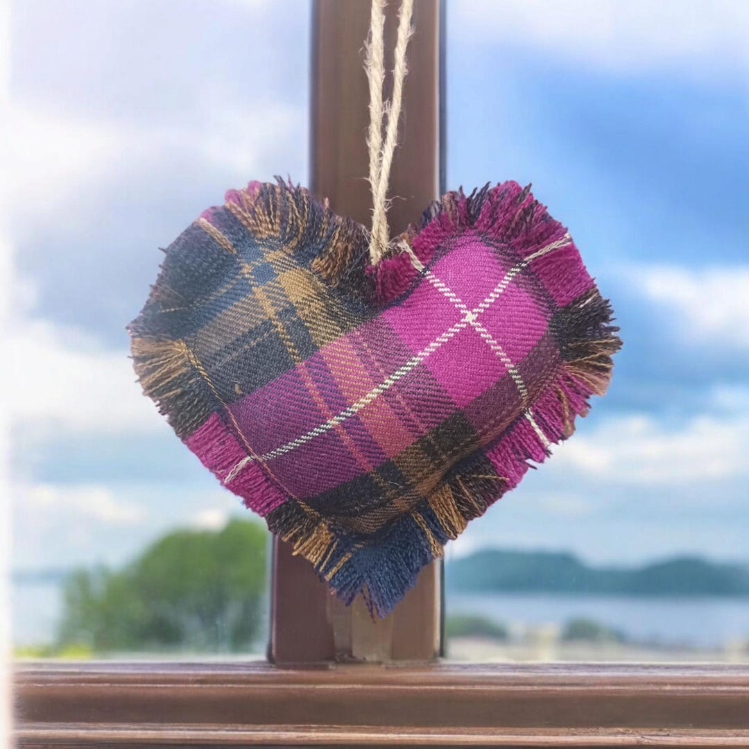 Custom Scottish Fringed Clan Tartan Hanging Decoration 100% Wool ...