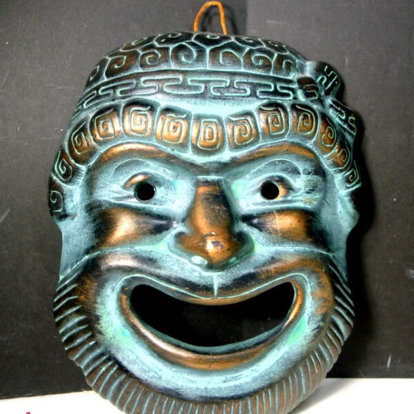 Ceramic Comedy Tragedy Mask - Etsy