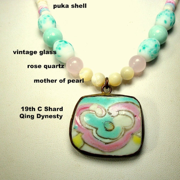 China Shard Necklace - Etsy