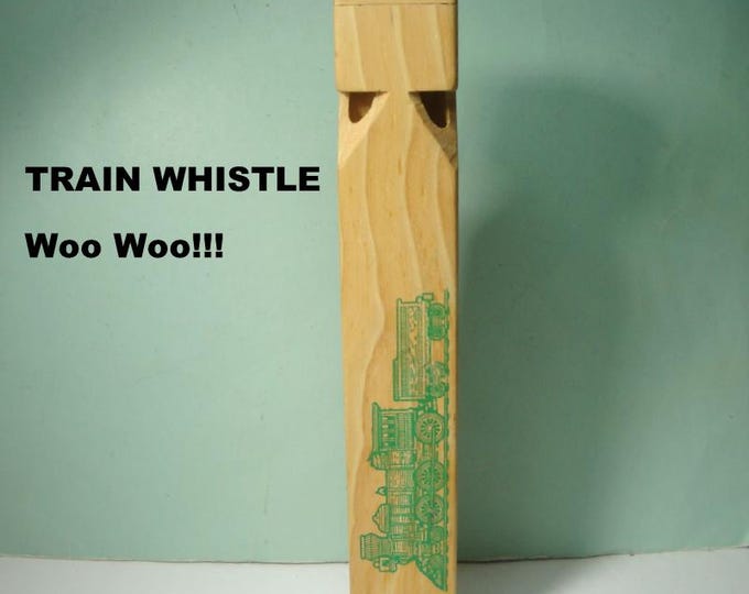 Wood Train Whistle, Steam Locomotive Print, Big Tooter - Etsy