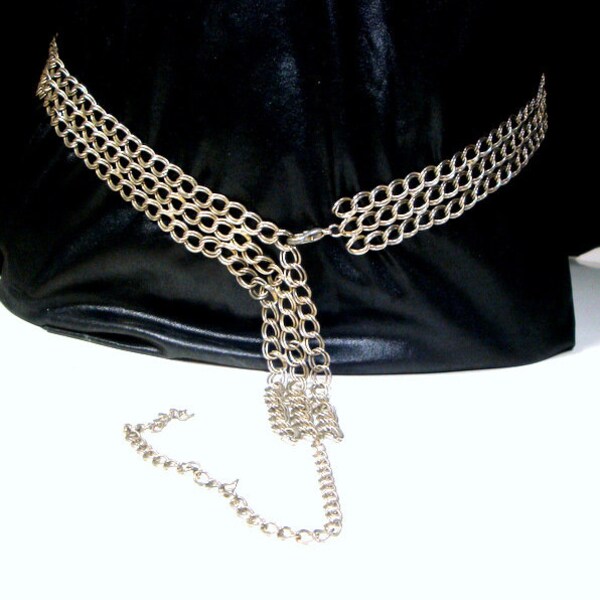 Silver Chain Belt - Etsy