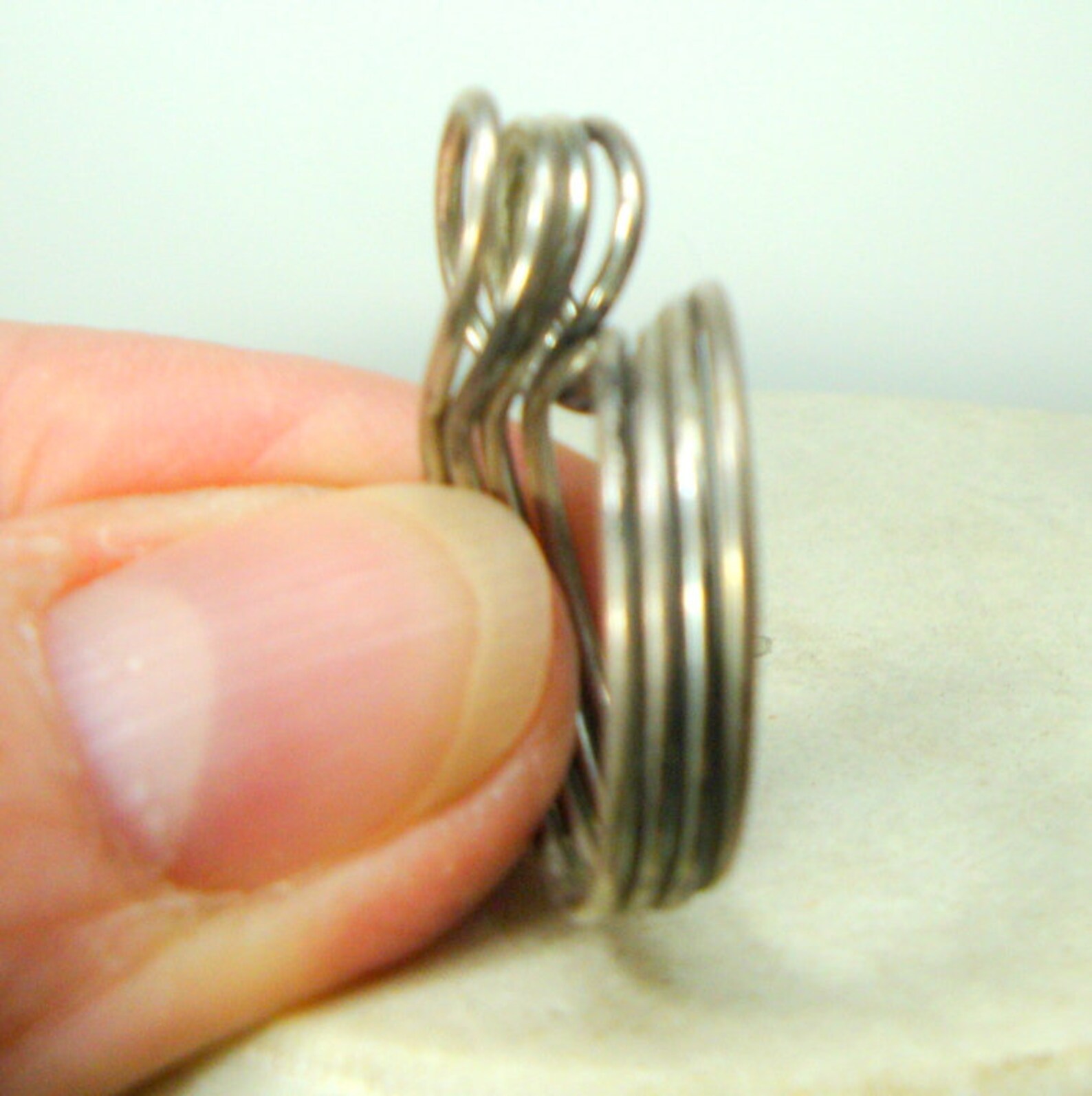 Sterling Silver 1970s Wire Loop De Loop Ring American Size 6 - Etsy
