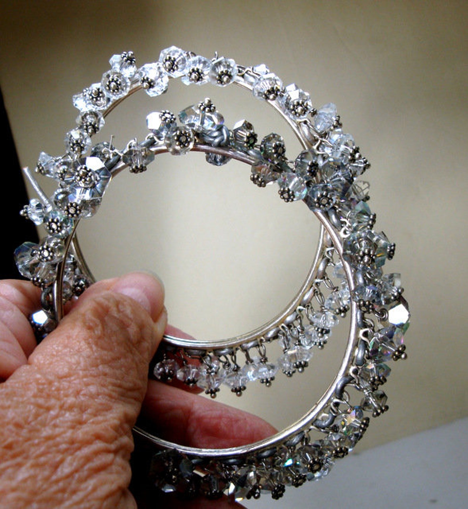 2 Tones of Jingle Jangle Bangles Frilly Bracelets Elegant - Etsy