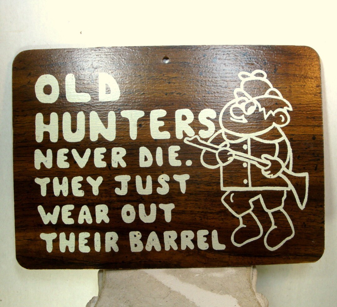 Vintage 1950s Hunter Sign: Kitsch Man Cave Decor - Etsy
