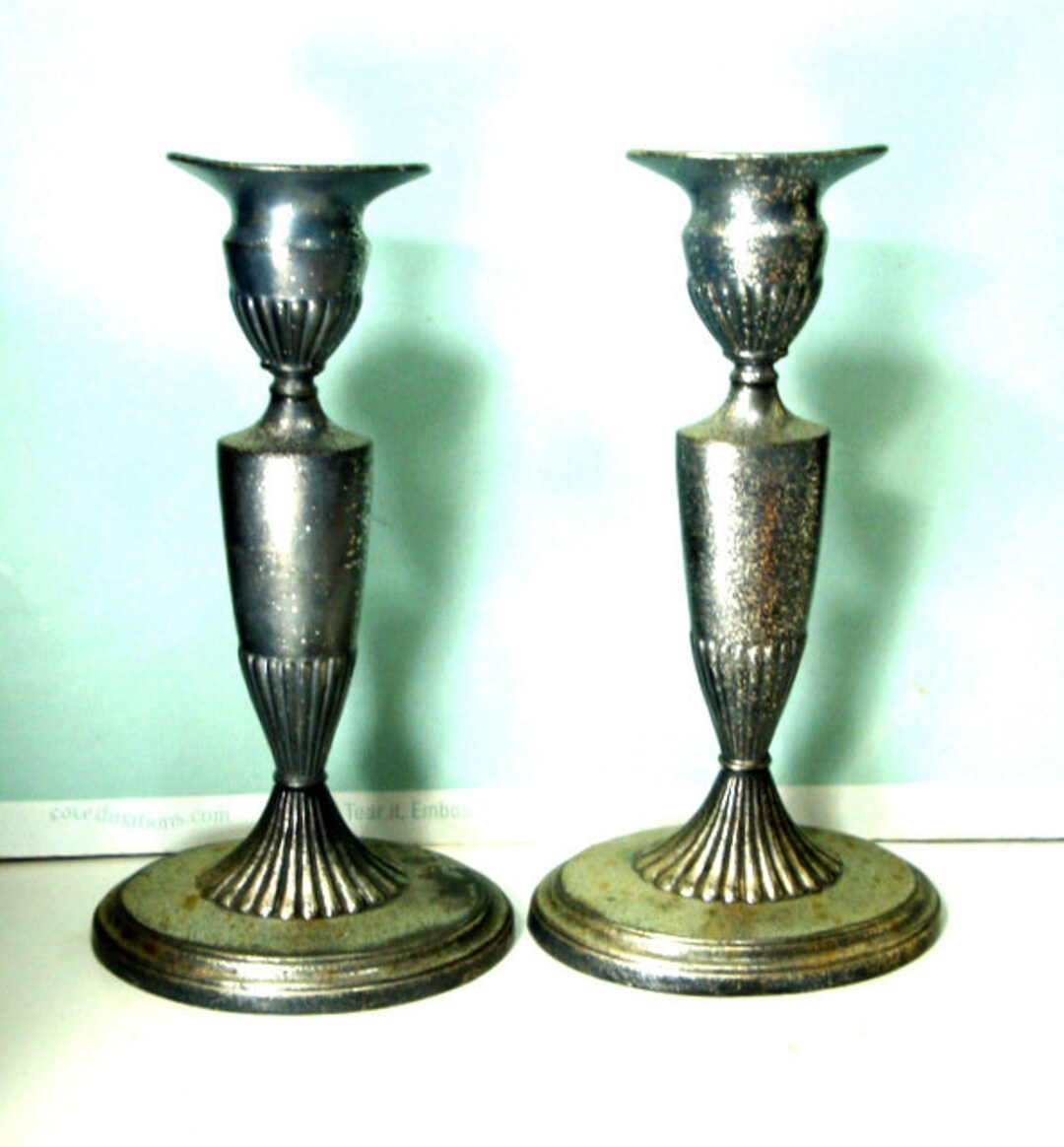Candlesticks, PAIR of WILCOX SP Co. International, Style 8517 Candle ...