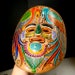 Colorful Face Mask From Mexico Handpainted Terra Cotta Glazed - Etsy