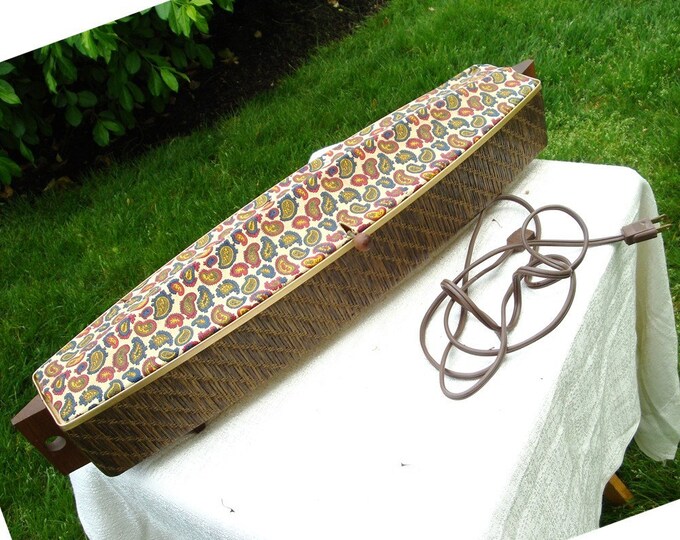 Electric Bread Warmer 1960s by Salton Corp. NY, Ny..paisley Fabric and ...
