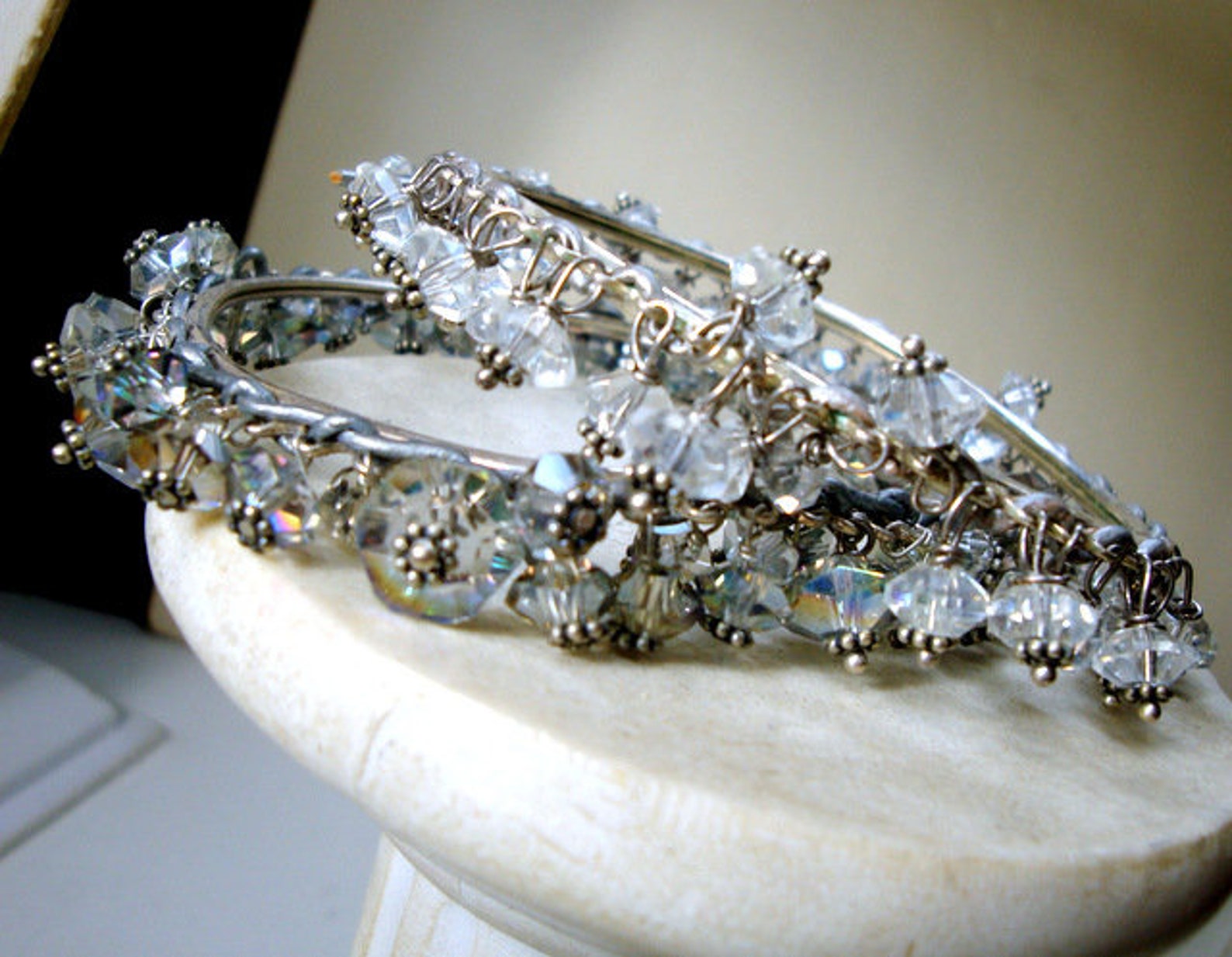 2 Tones of Jingle Jangle Bangles Frilly Bracelets Elegant - Etsy