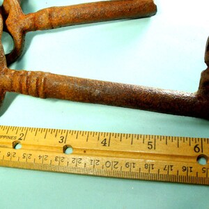 Giant HEAVY CASTLE Keys, Jailor Keys, Funky Unique Paperweight, 1900s ...