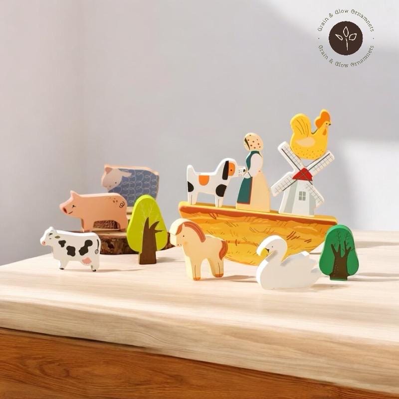 Wooden Animal Balance Toy - Etsy
