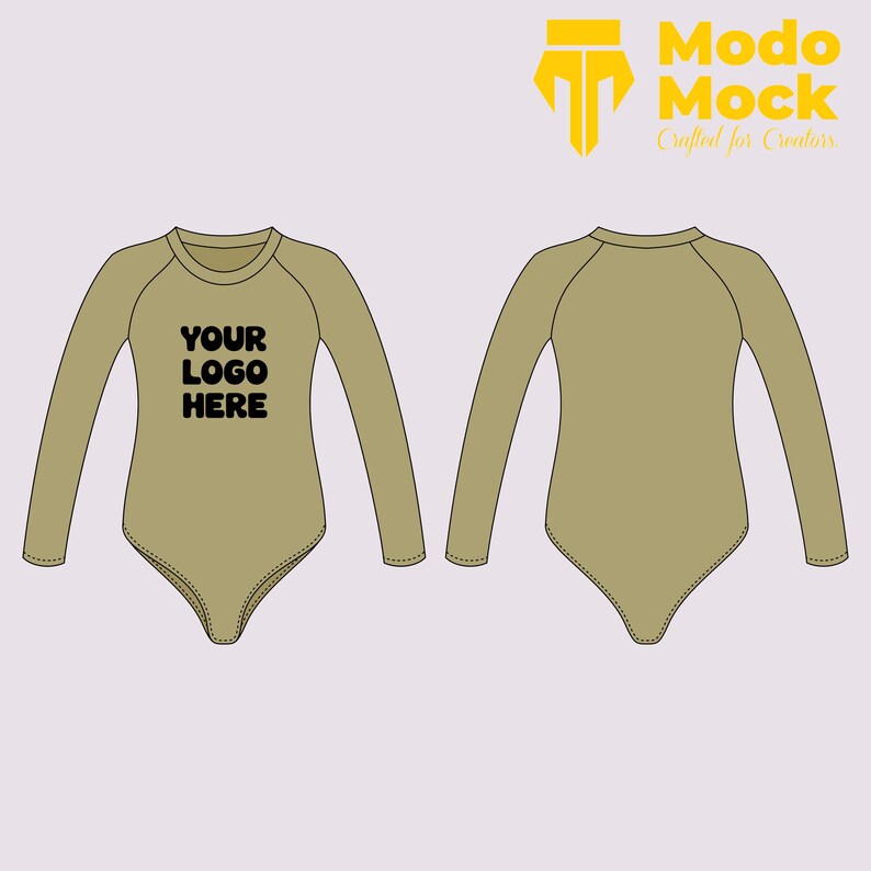 Women’s Bodysuit Mockup – Fashion Tech Pack & Digital Template - Etsy