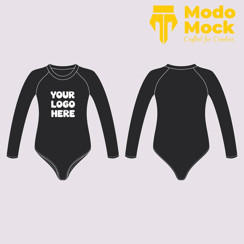 Women’s Bodysuit Mockup – Fashion Tech Pack & Digital Template - Etsy