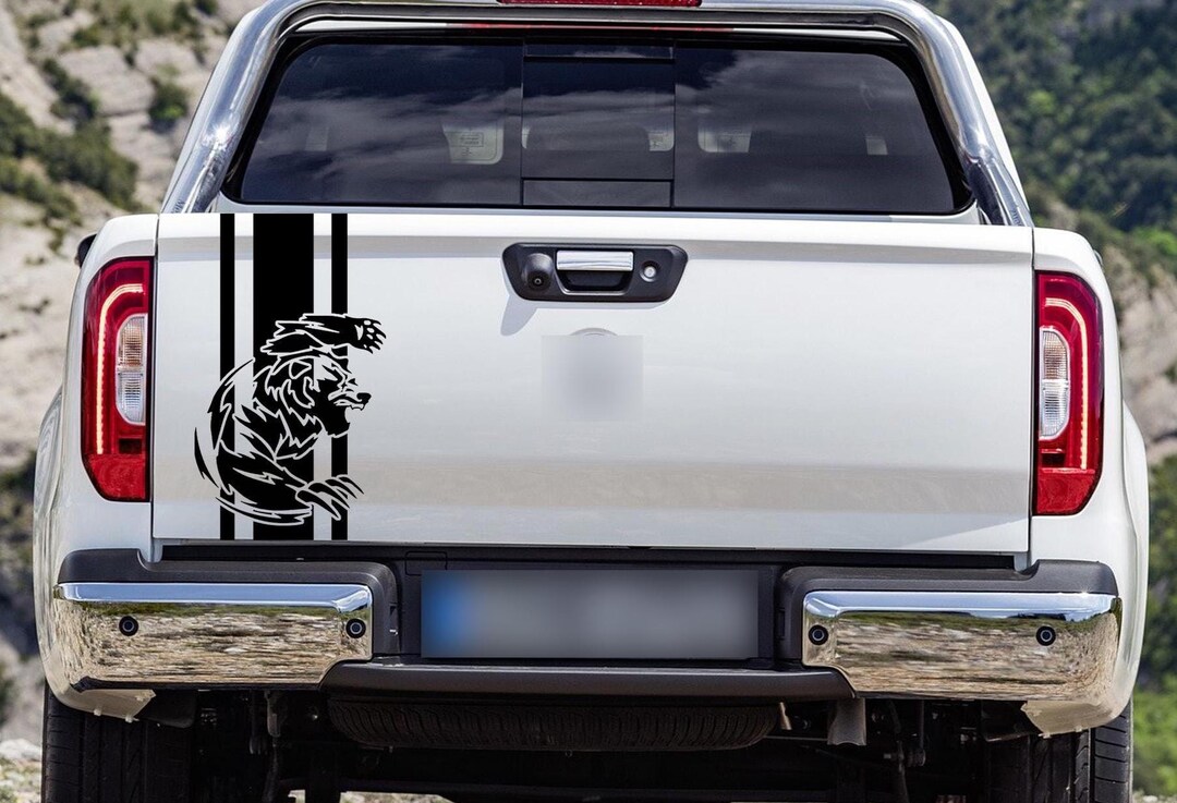 Universal Angry Bear Truck Rear Truck Decal - Etsy