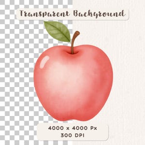 Watercolor Fruits Clipart Bundle, Cute Fruits Clipart, Digital Download ...