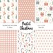 Pastel Christmas Seamless Pattern, Christmas Digital Paper, Repeating ...