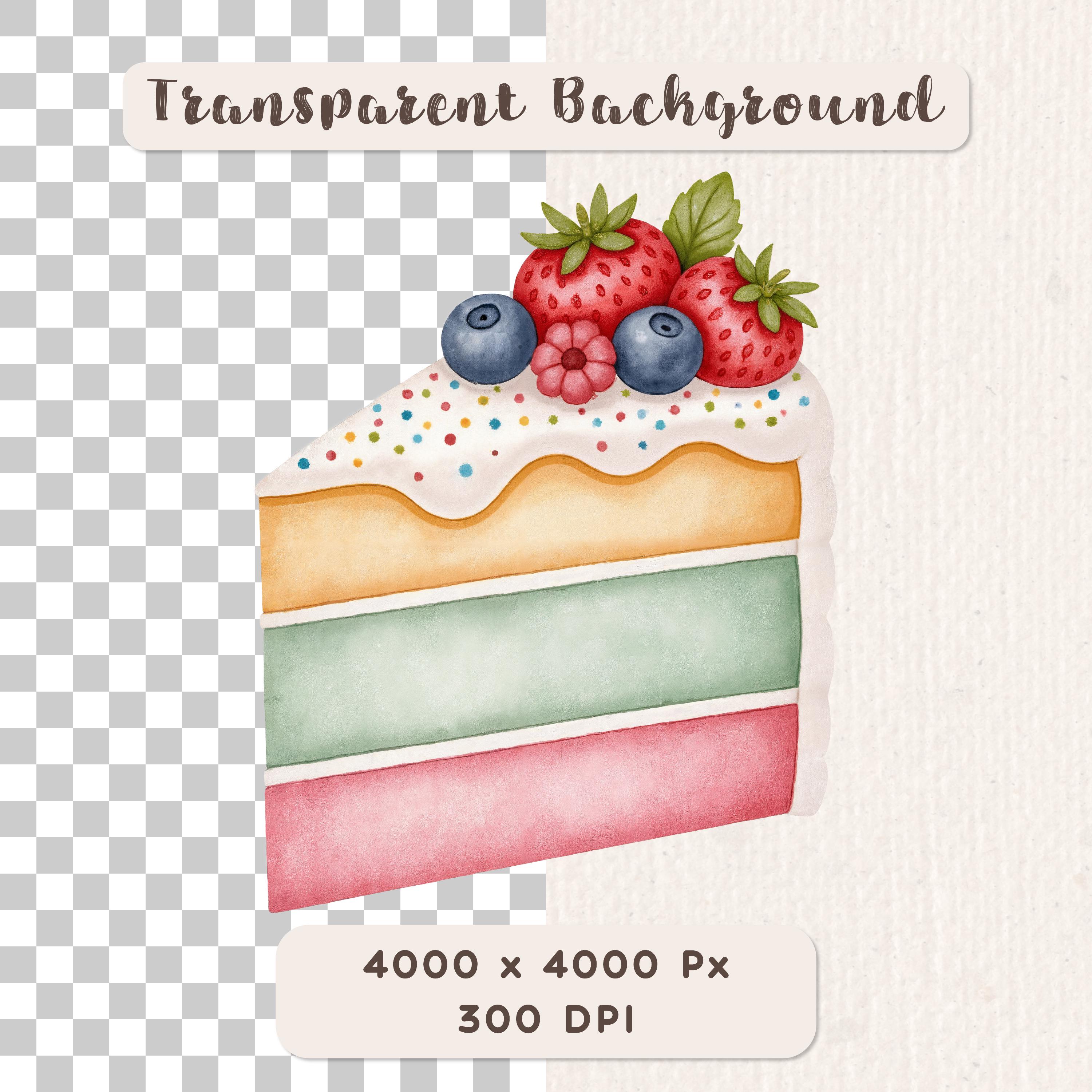 Watercolor Sweet Treats Clipart Bundle, Delicious Birthday Sweets ...