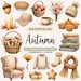 Watercolor Cozy Autumn Clipart Bundle, Fall Clipart, Digital Download ...