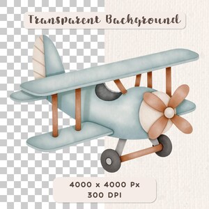 Watercolor Air Transport Clipart Bundle, Airplane Kids Nursery Clipart ...
