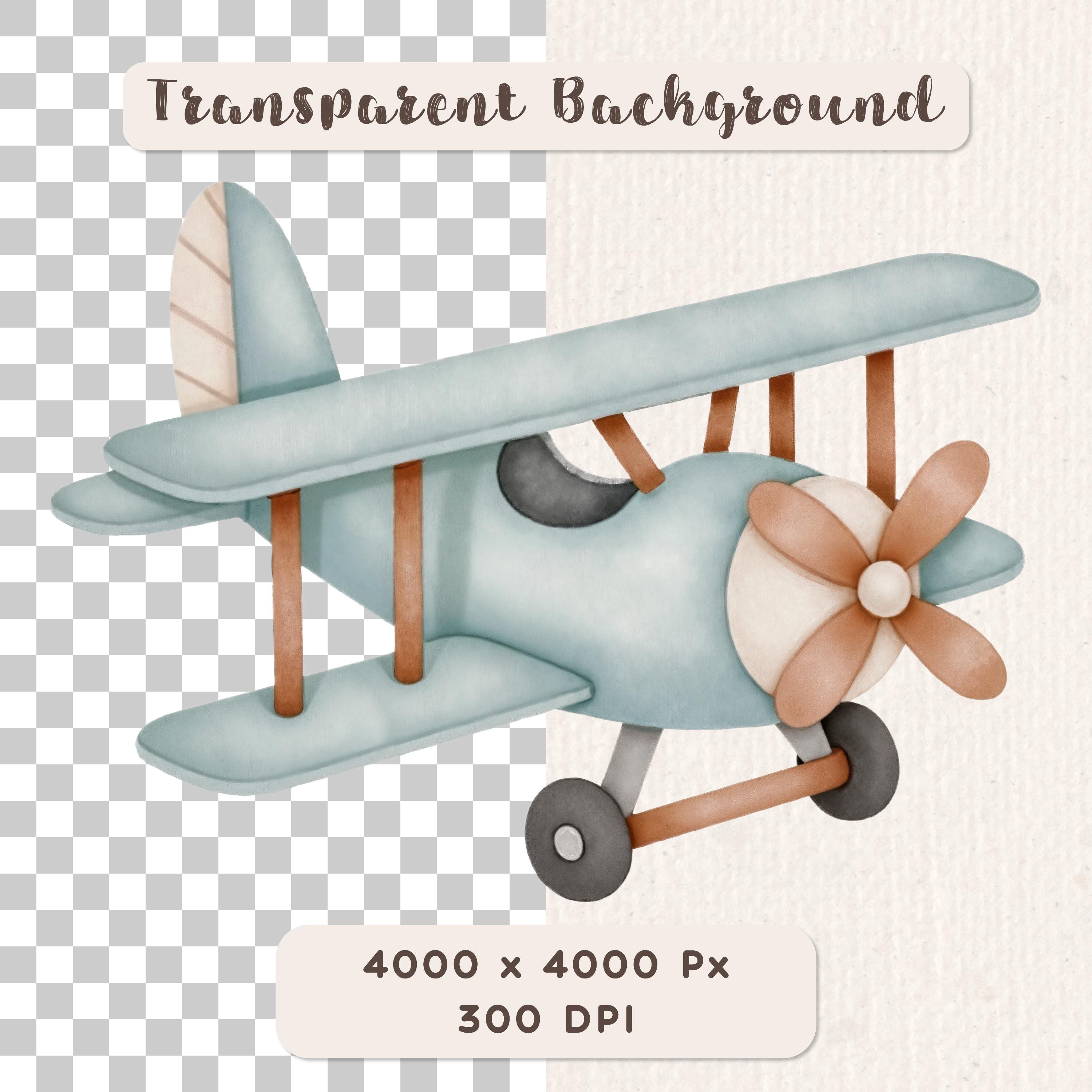 Watercolor Air Transport Clipart Bundle, Airplane Kids Nursery Clipart ...