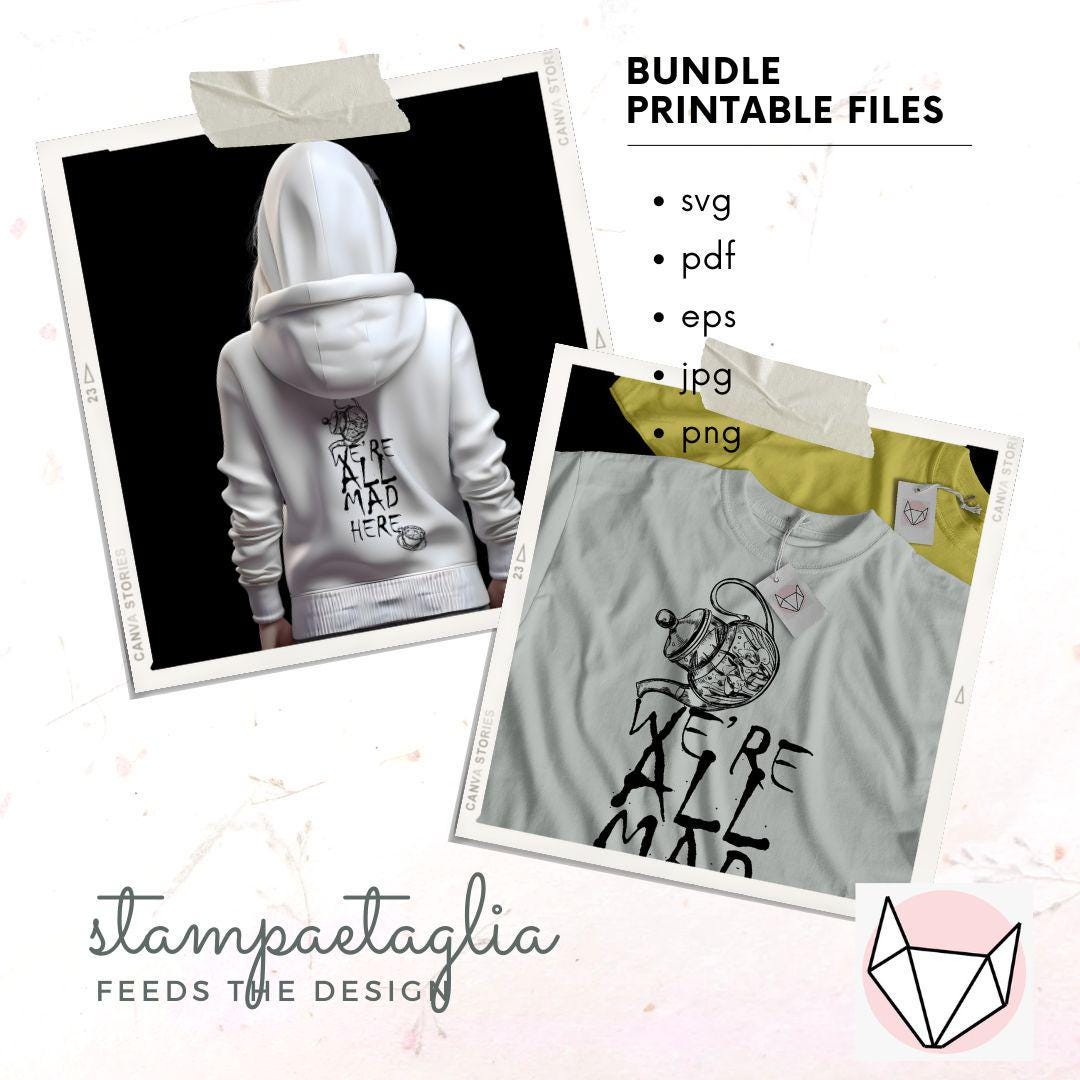 Alice, "we Are All Mad Here"! Famous Quotes, Graphics File for Printing ...