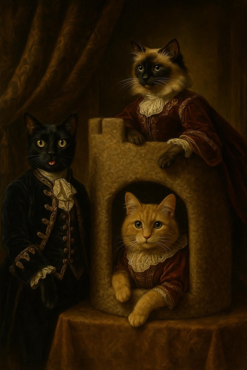 Custom Royal Pet Portrait – 18th Century Baroque Style Oil Painting - Etsy
