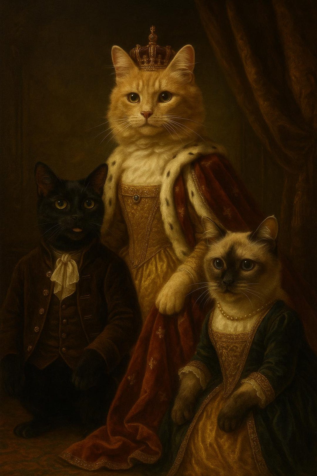 Custom Royal Pet Portrait – 18th Century Baroque Style Oil Painting - Etsy