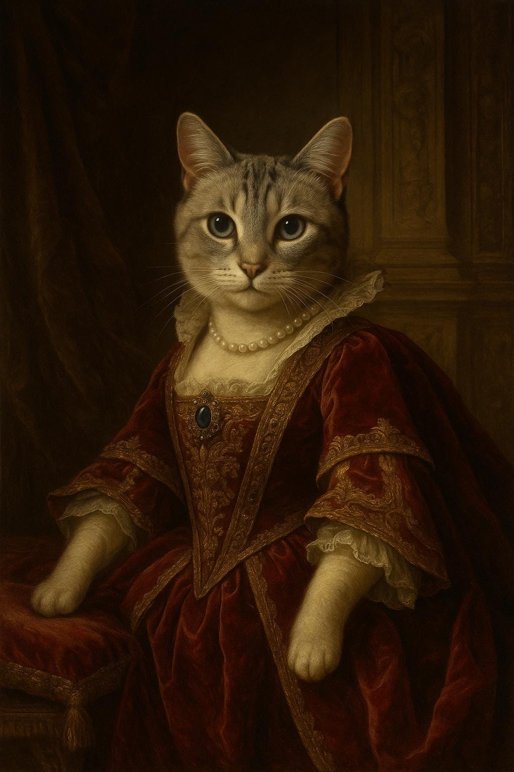 Custom Royal Pet Portrait – 18th Century Baroque Style Oil Painting - Etsy