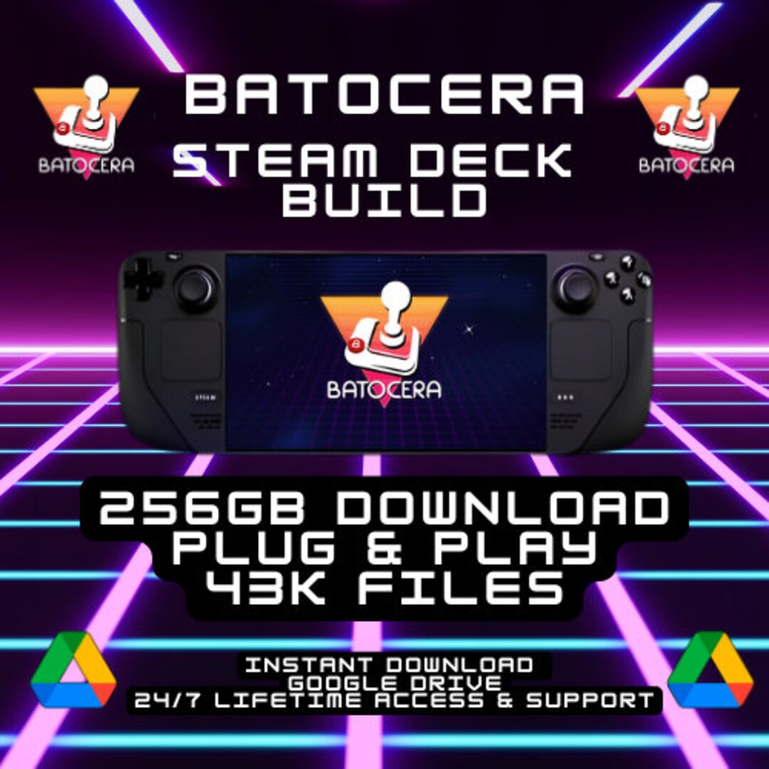 Batocera Steam Deck 256GB Fully Loaded Download Plug & Play 43K Files ...