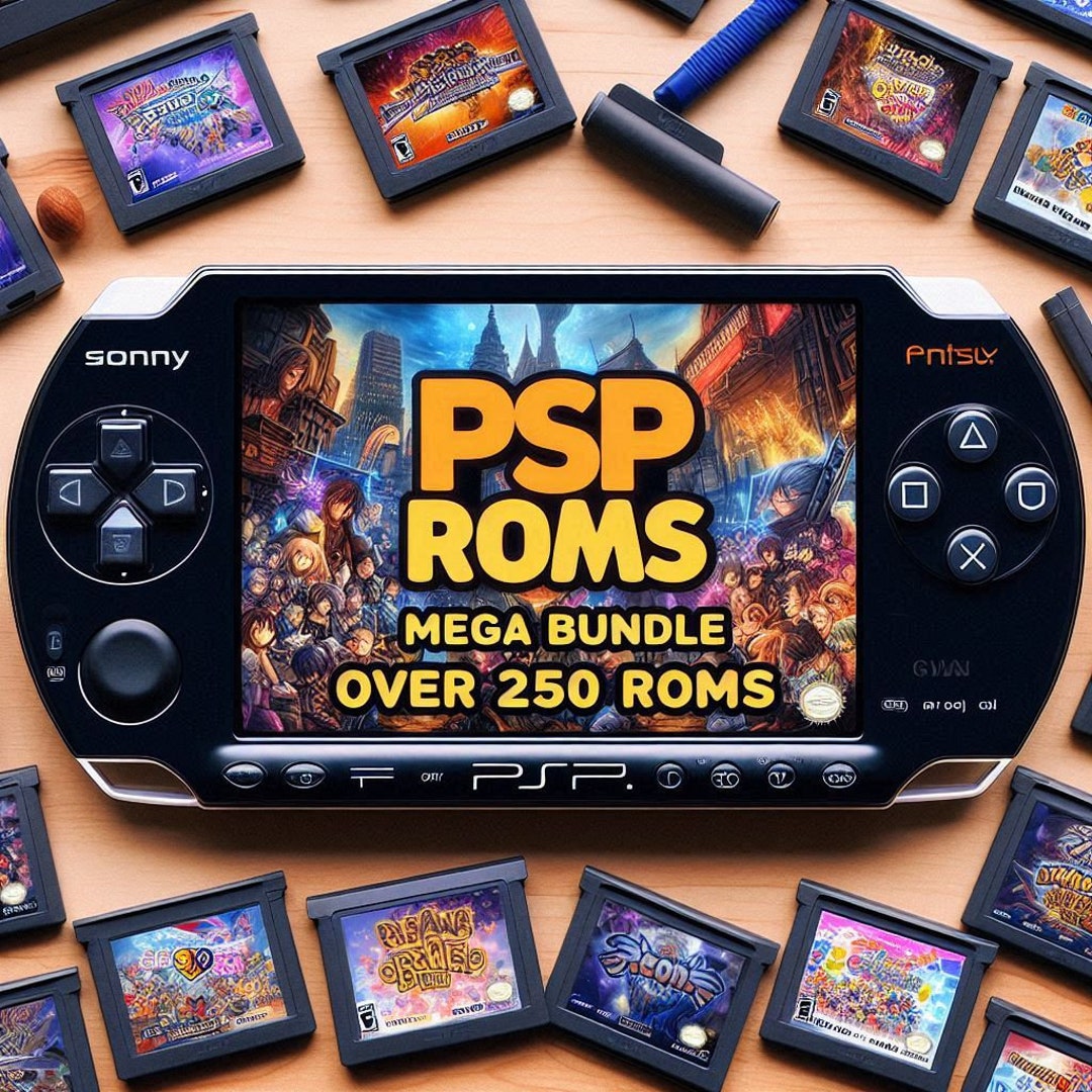 PSP Mega ROMS Bundle Over 250 Top Games Instant Download Steam Deck ...