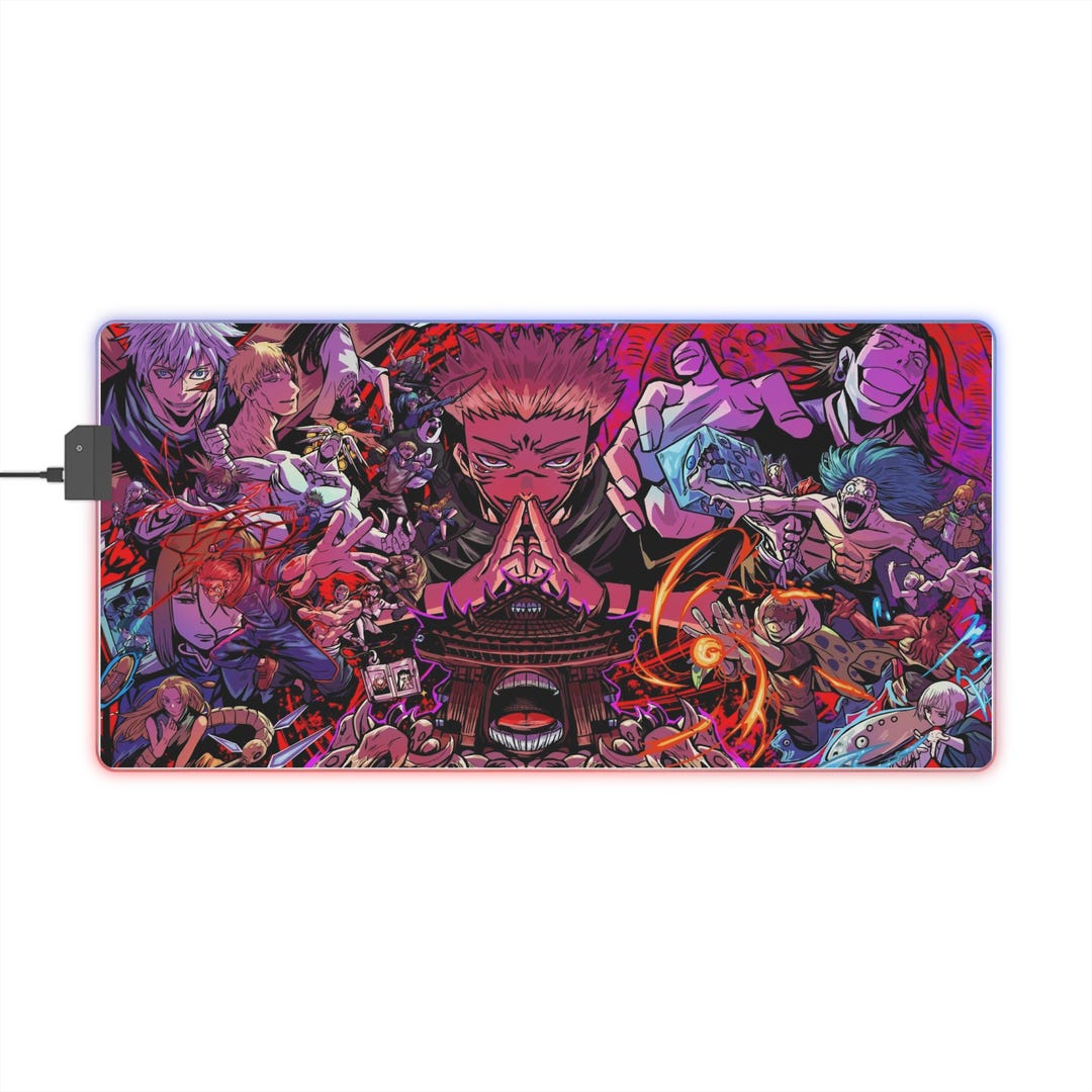 JJK / Jujutsu Kaisen RGB Gaming Mouse Pad / Desk Mat - Etsy UK