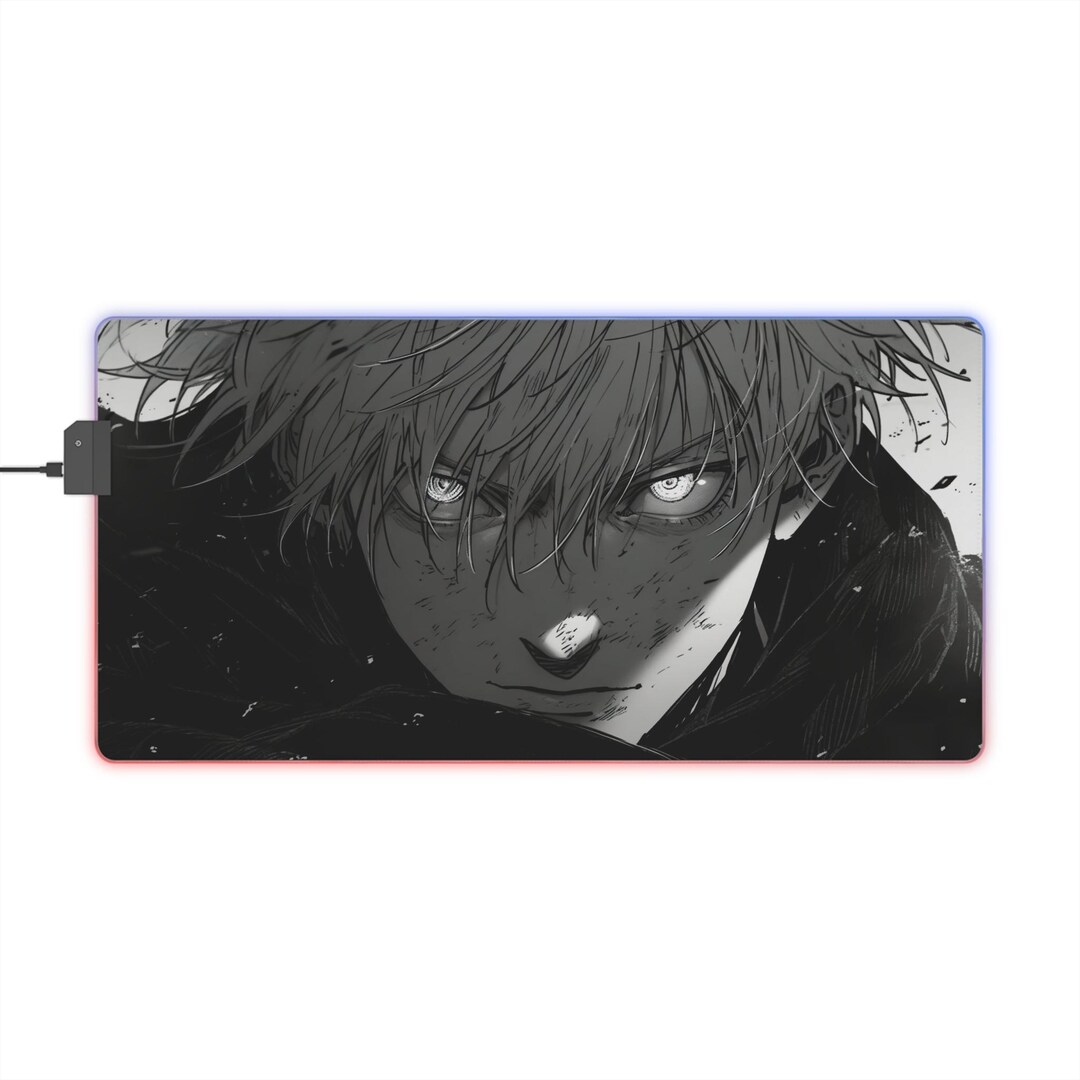 JJK / Jujutsu Kaisen Gojo RGB Gaming Mouse Pad / Desk Mat - Etsy