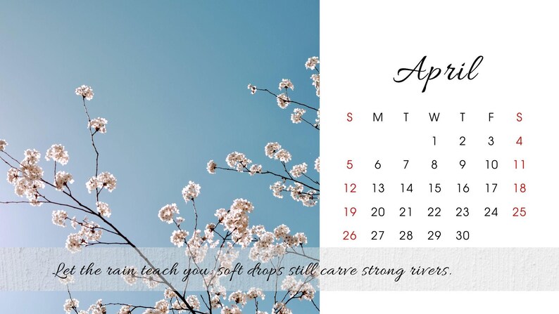 Calendrier 2026 de citations inspirantes - 12 dictons mensuels ...