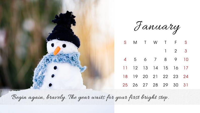Calendrier 2026 de citations inspirantes - 12 dictons mensuels ...