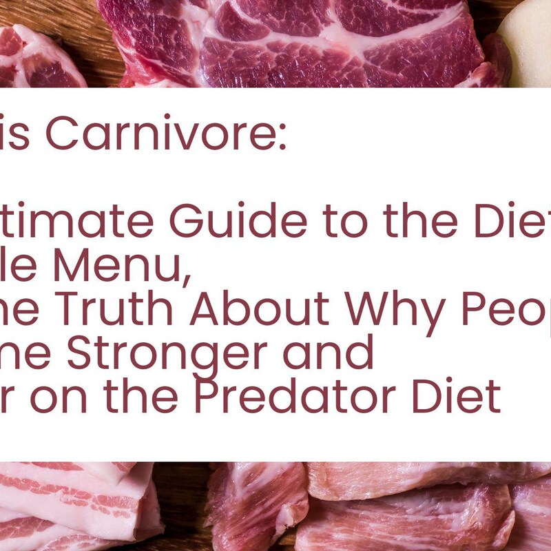 Carnivore Diet Menu - Etsy