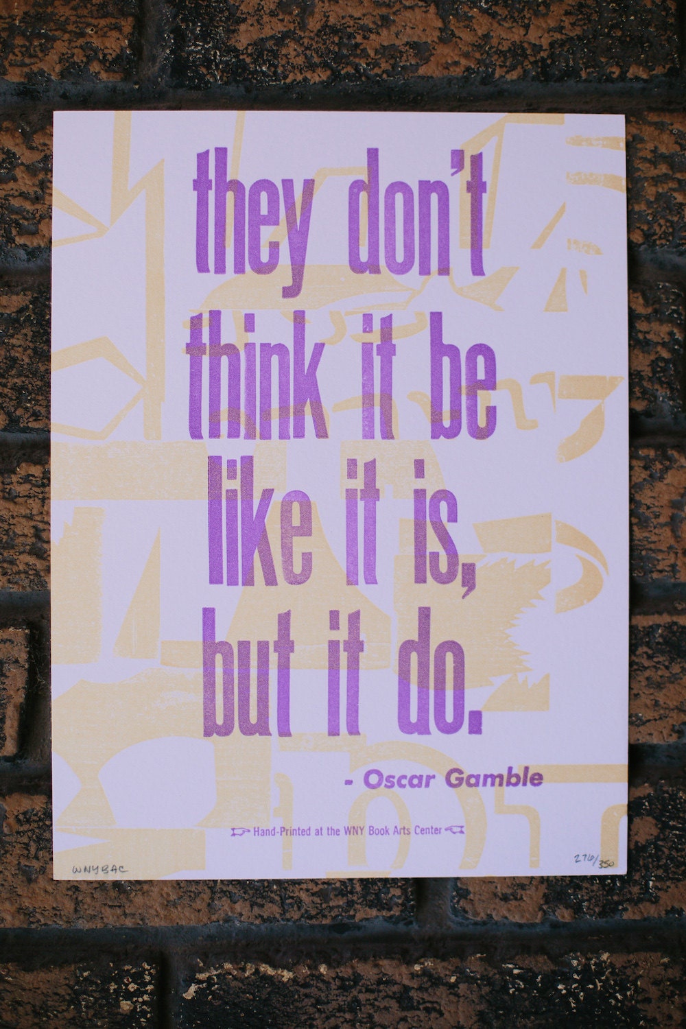 Oscar Gamble Quote Wallpaper