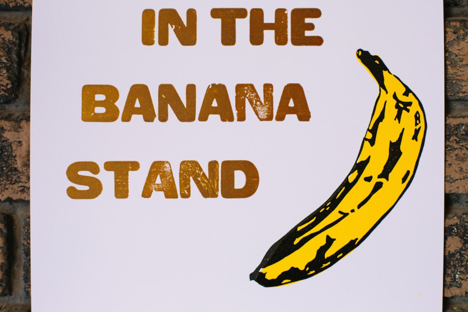 Arrested Development Banana Stand Quote Letterpress Print - Etsy
