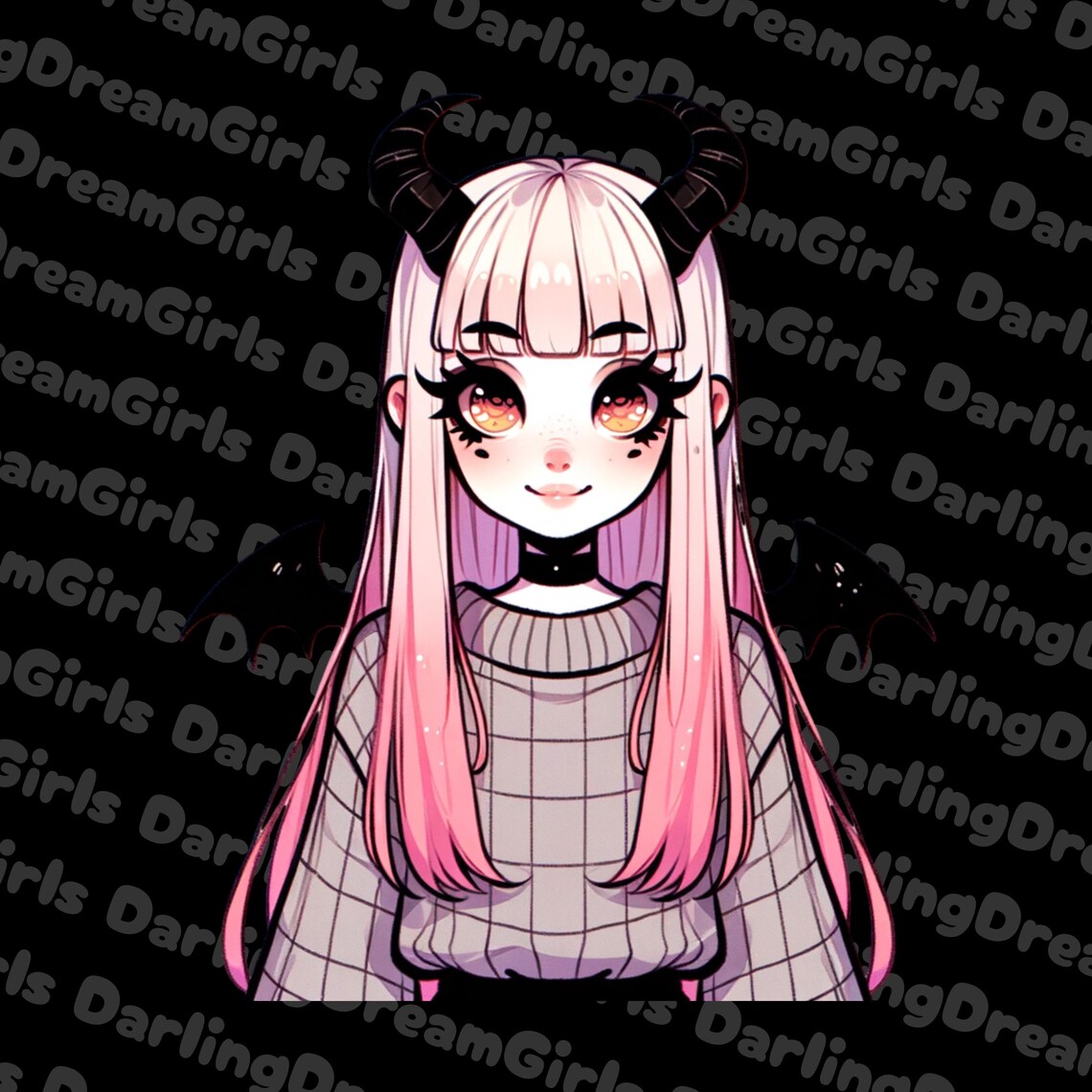 Cute, Pink, Bat Girl PNG, Halloween Design, Instant Download, Digital ...