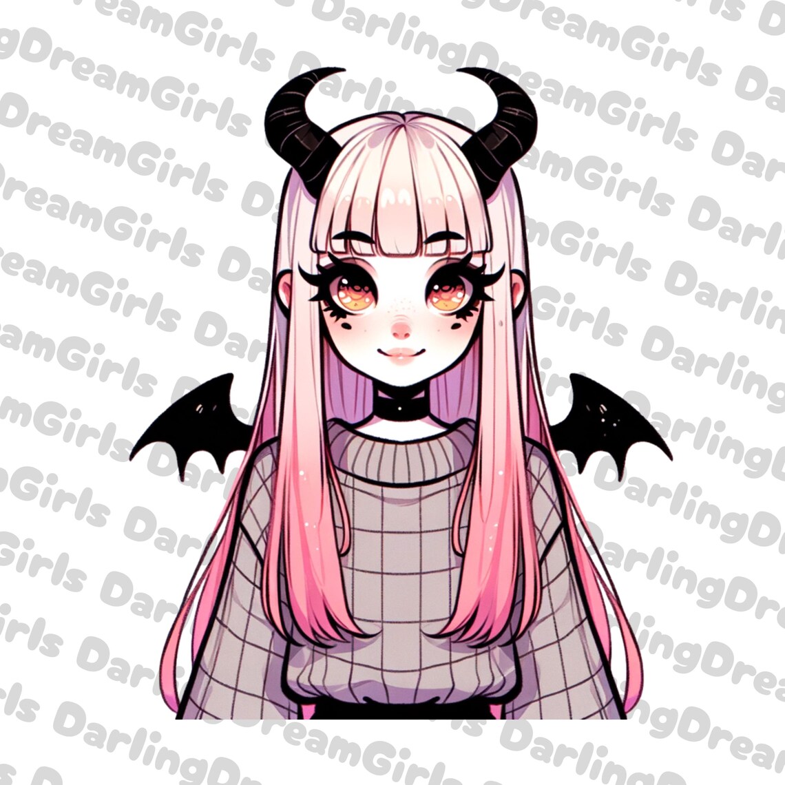 Cute, Pink, Bat Girl PNG, Halloween Design, Instant Download, Digital ...