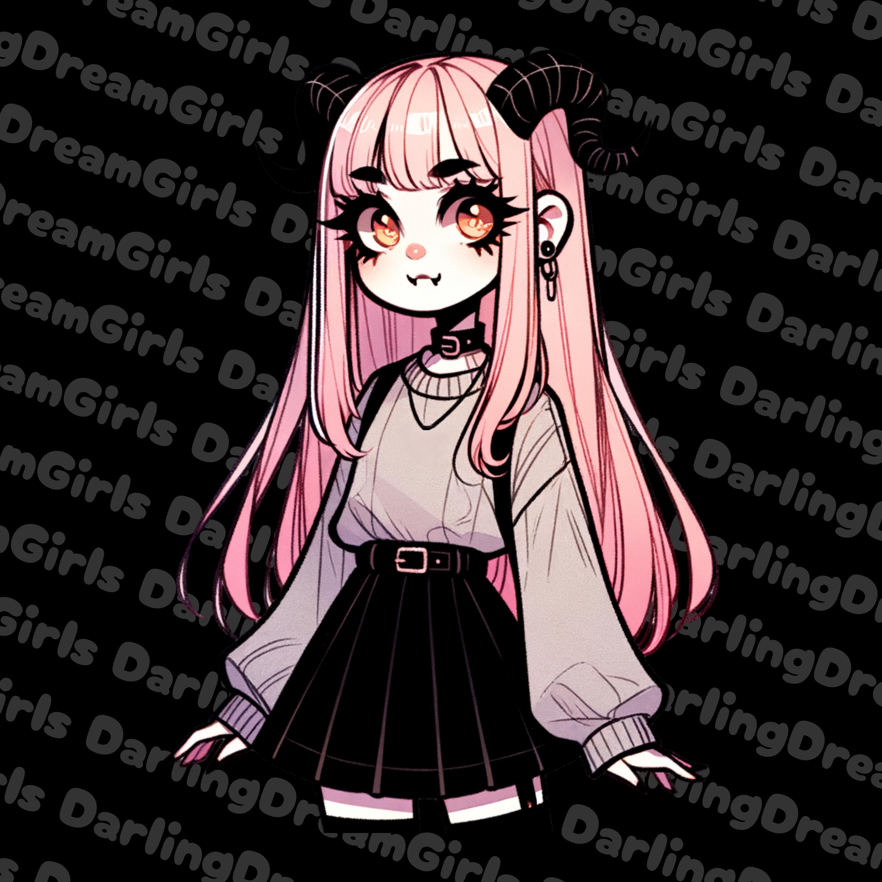 Cute Pink Girl PNG, Design, Instant Download, Digital Design - Etsy
