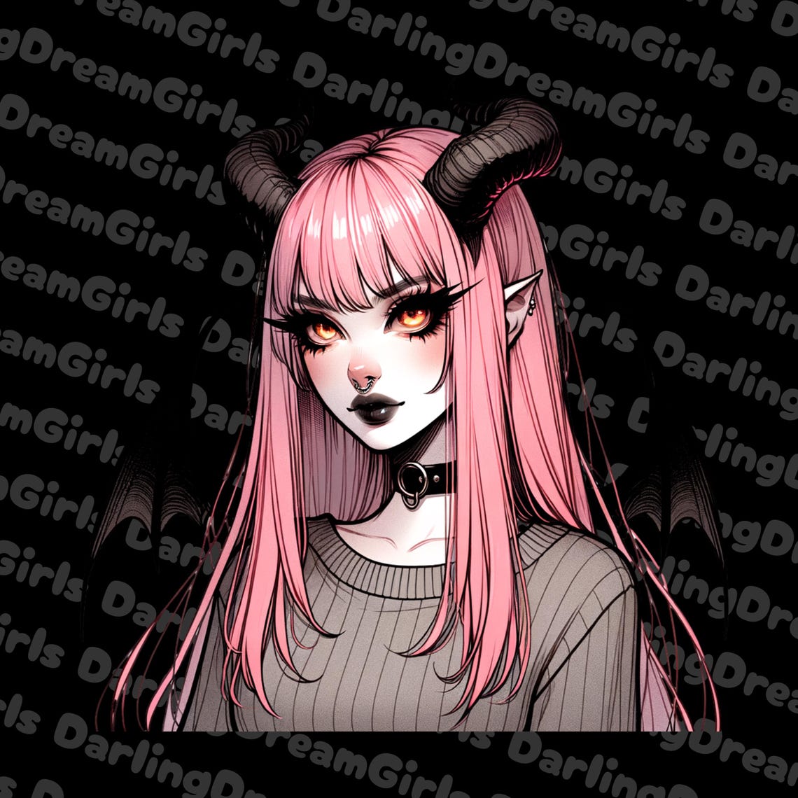 Cute, Pink, Bat Girl PNG, Halloween Design, Instant Download, Digital ...