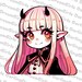 Cute, Pink, Little Devil Girl PNG, Halloween Design, Instant Download ...